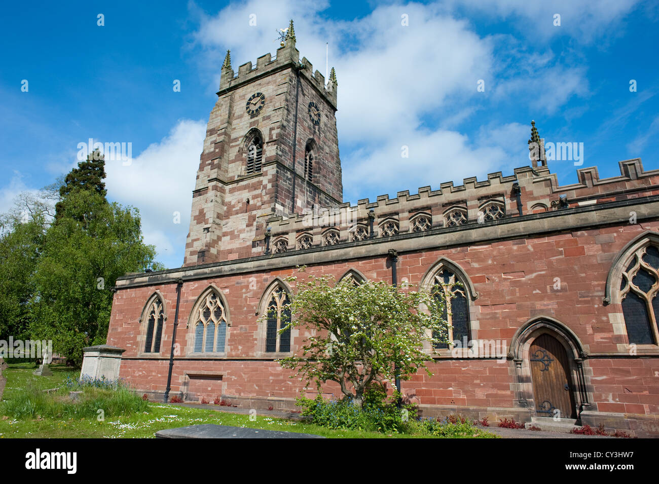 St marys church market drayton hi-res stock photography and images - Alamy