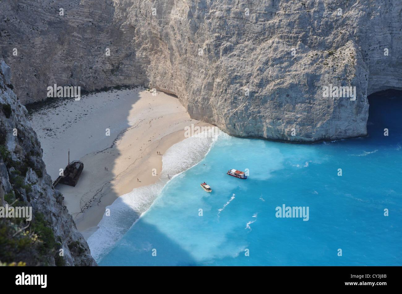 A panorama over Shipwreck Bay, Zante (Zakynthos), Ionian Islands ...