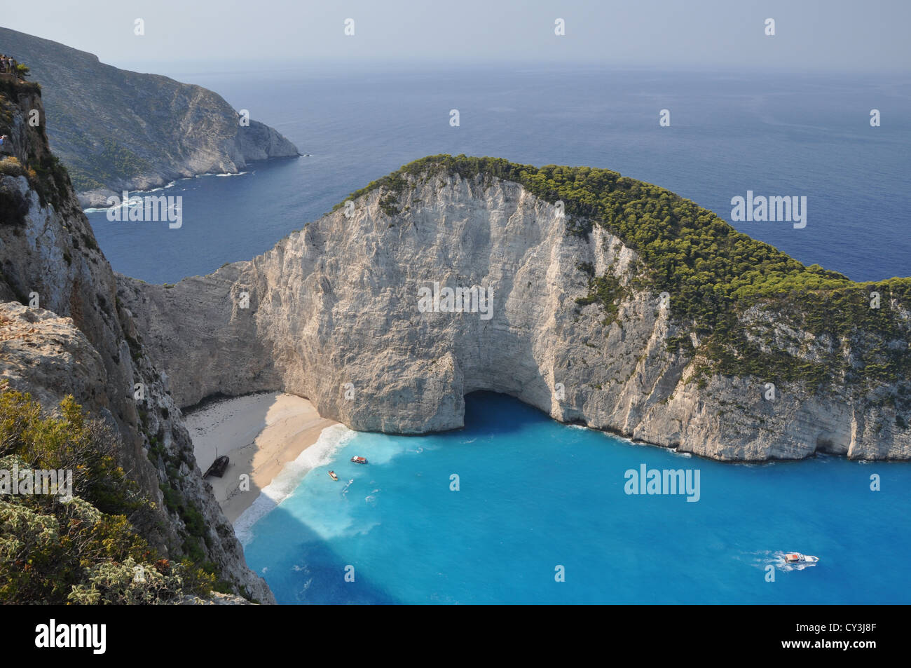 A panorama over Shipwreck Bay, Zante (Zakynthos), Ionian Islands ...