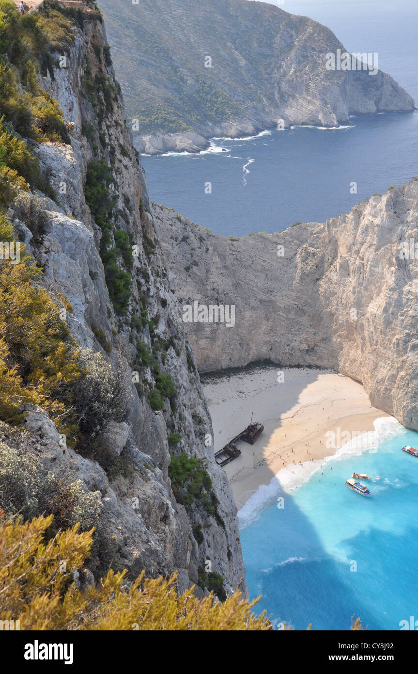 A panorama over Shipwreck Bay, Zante (Zakynthos), Ionian Islands ...