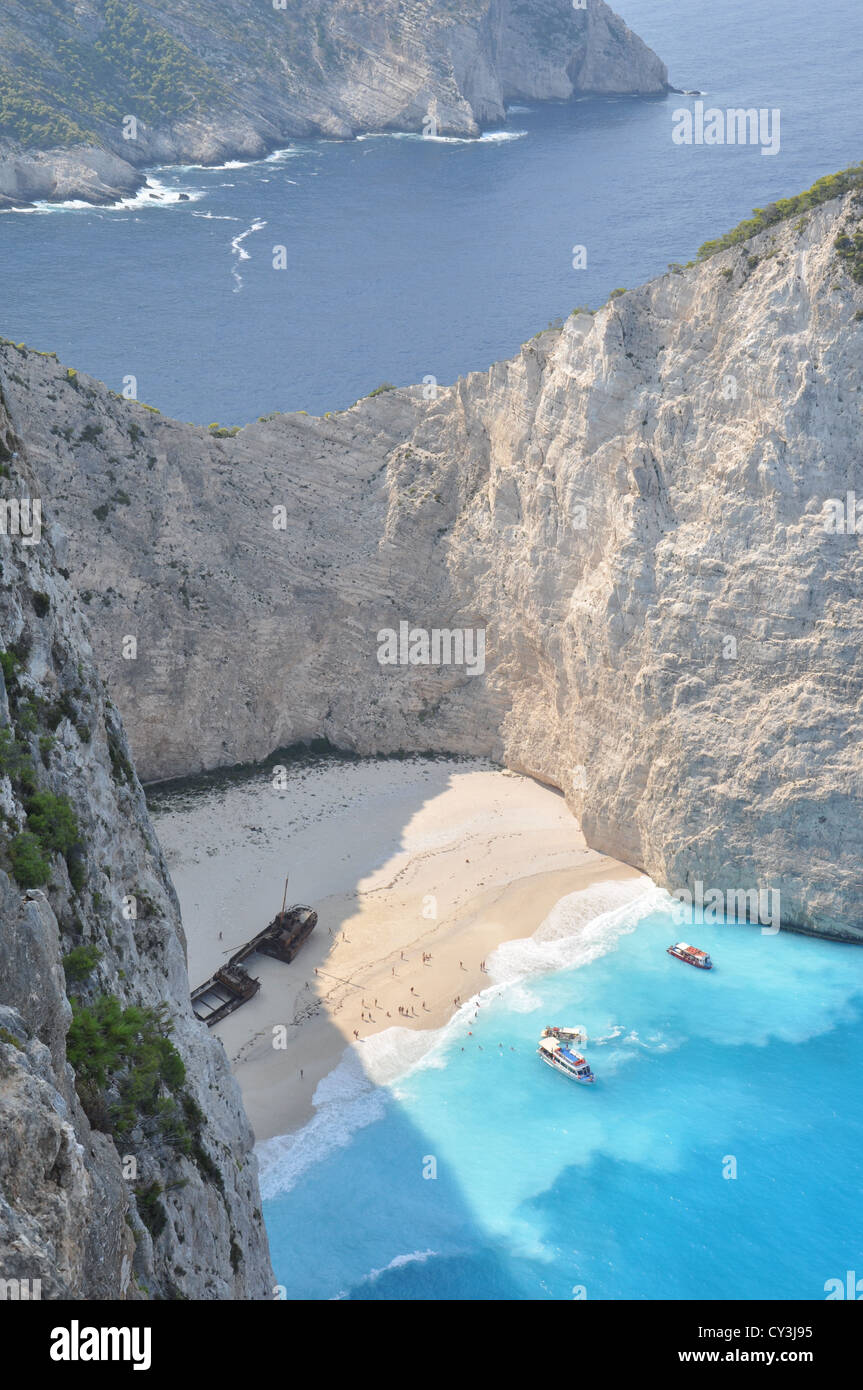A panorama over Shipwreck Bay, Zante (Zakynthos), Ionian Islands ...