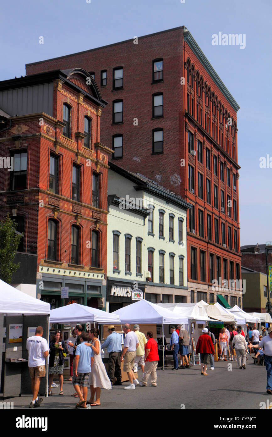 Portland Maine,New England,Congress Street,WCSH 6 street,sidewalk Art ...