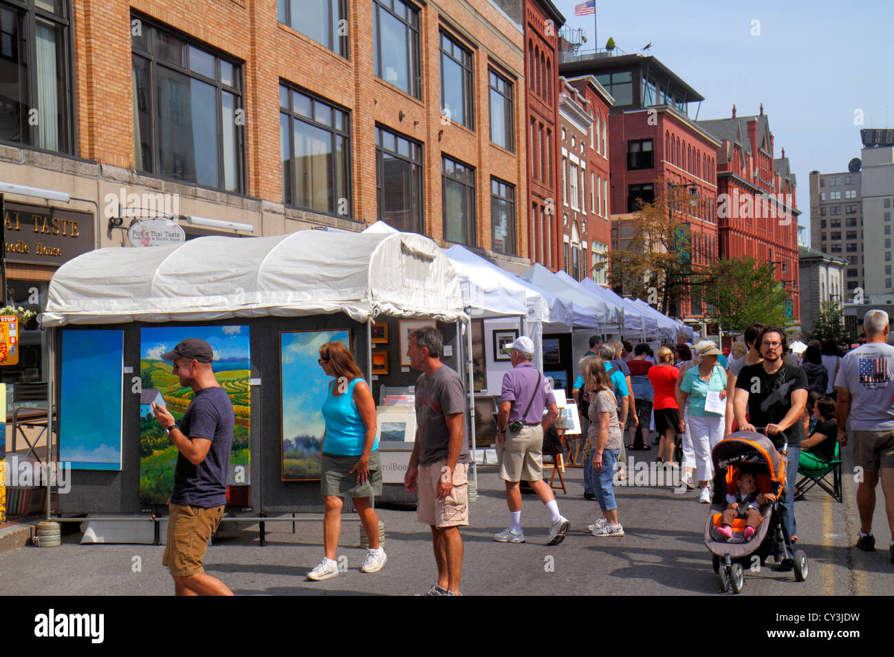 Portland Maine,New England,Congress Street,WCSH 6 street,sidewalk Art ...