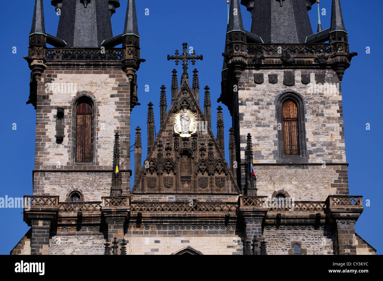 Tyn church tynsky chram old town square hi-res stock photography and ...