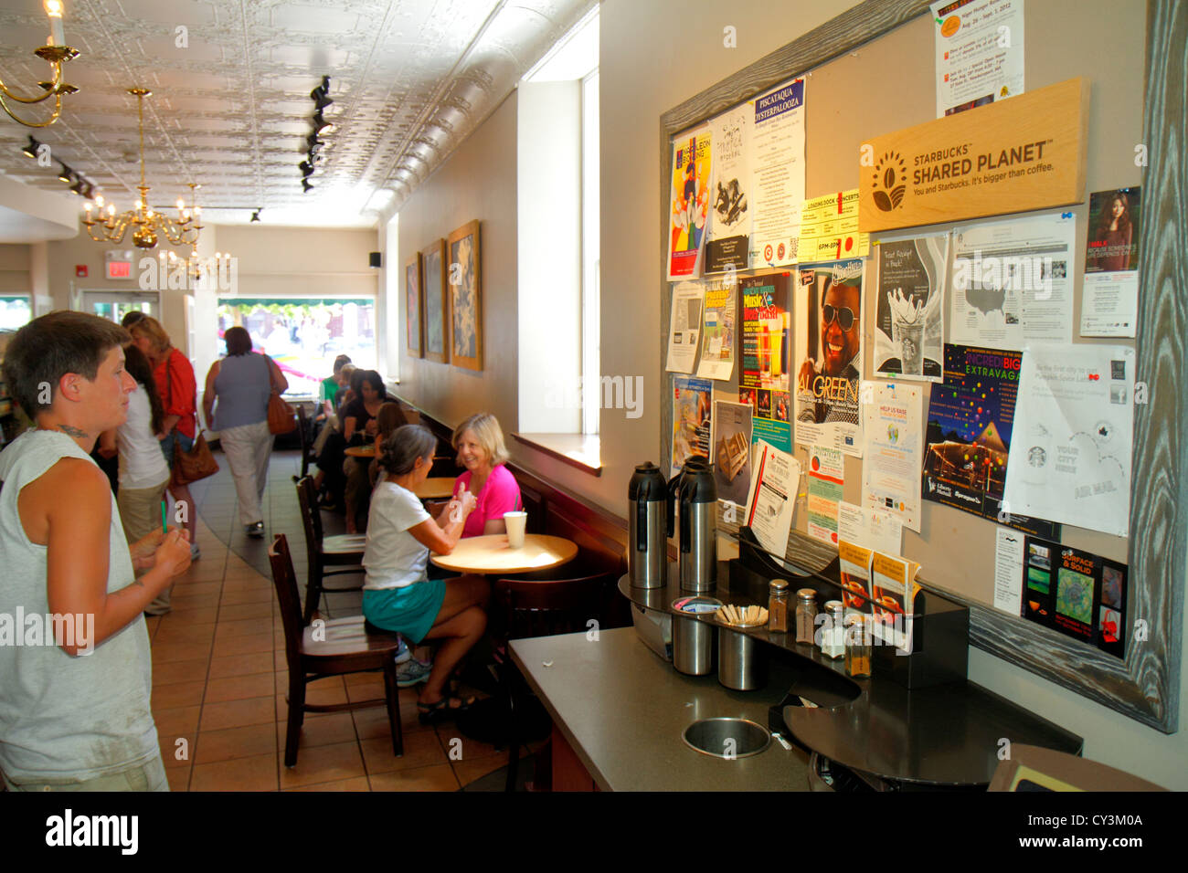 Community bulletin board cafe in hi-res stock photography and images ...