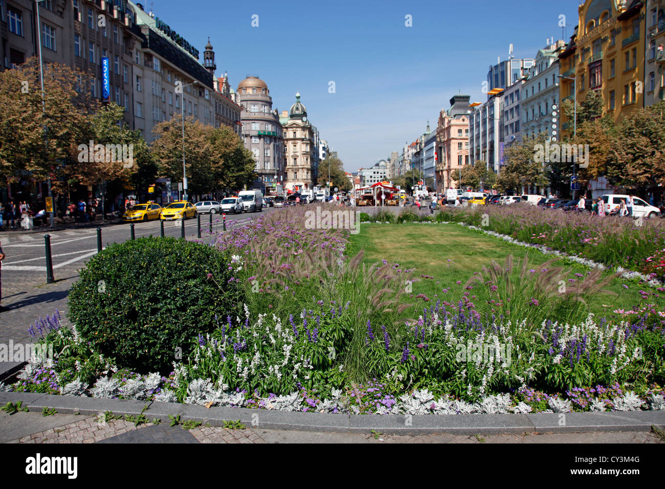 Wenceslas square hi-res stock photography and images - Alamy