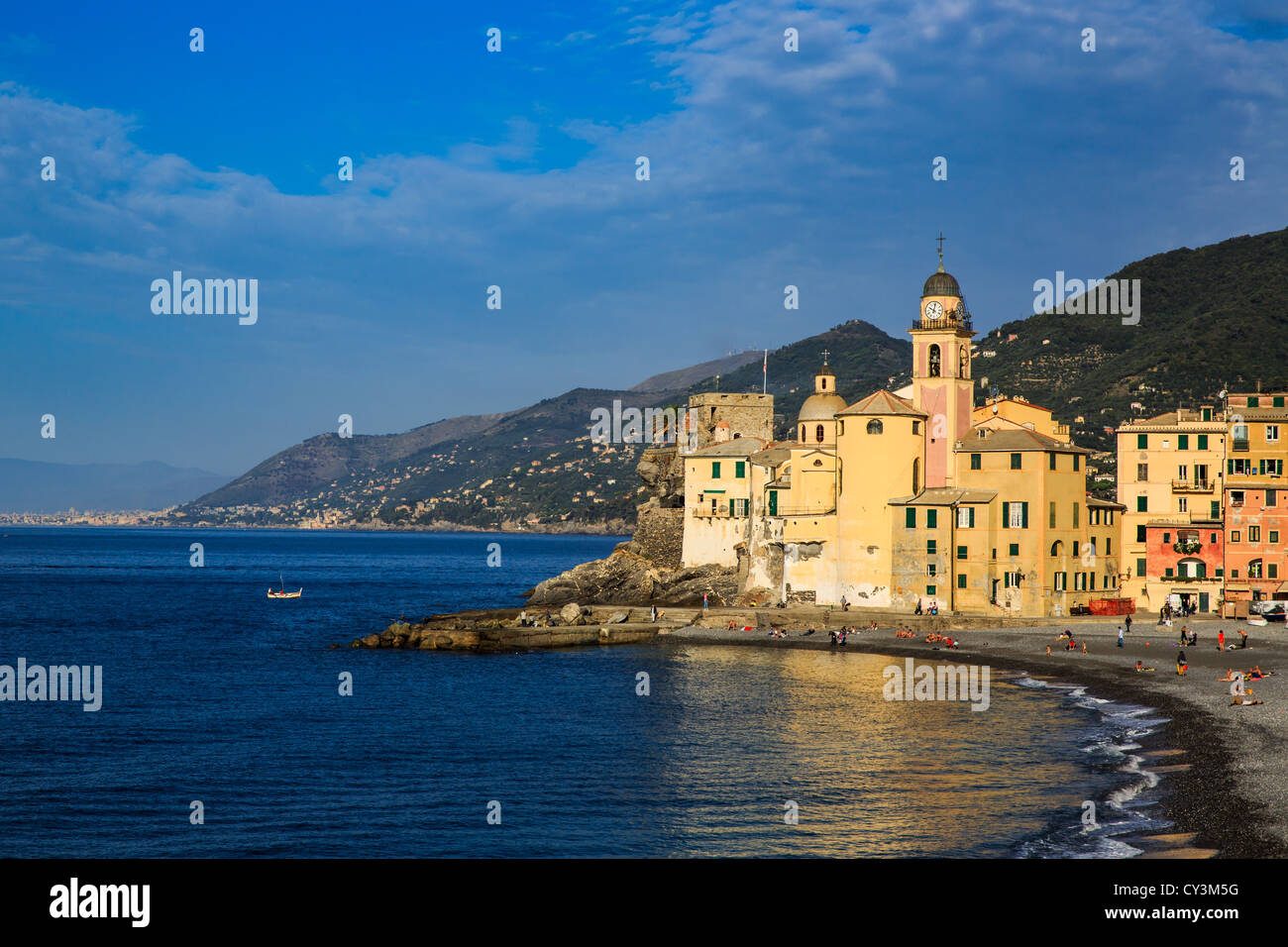 Camogli near Portofino Riviera di Levante, Liguria, Italy Stock Photo ...