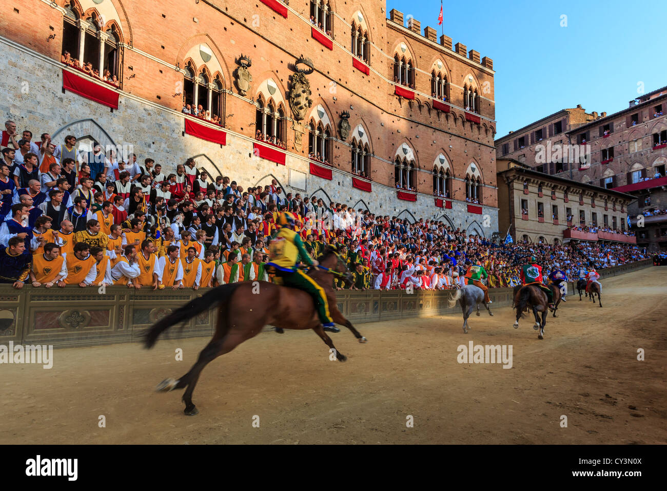 The Palio, Piazza del Campo, Siena, Italy Stock Photo - Alamy