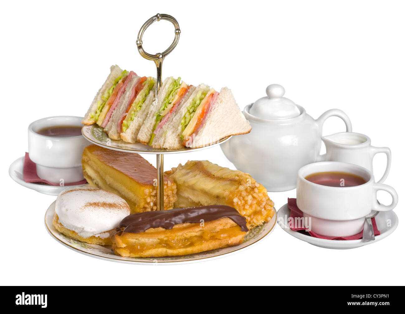 Afternoon tea teapot Cut Out Stock Images & Pictures - Alamy
