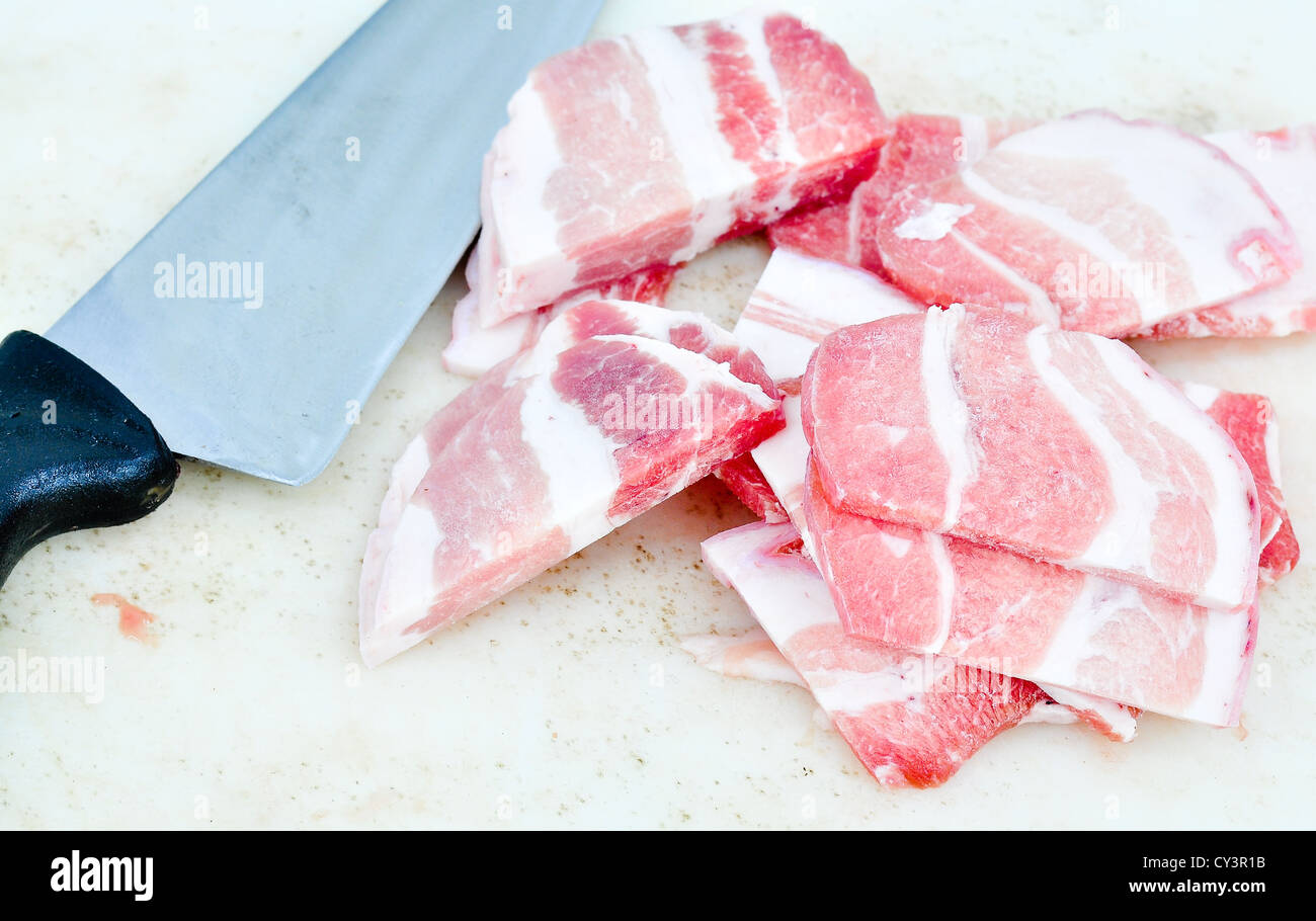 slides of bacon Stock Photo - Alamy