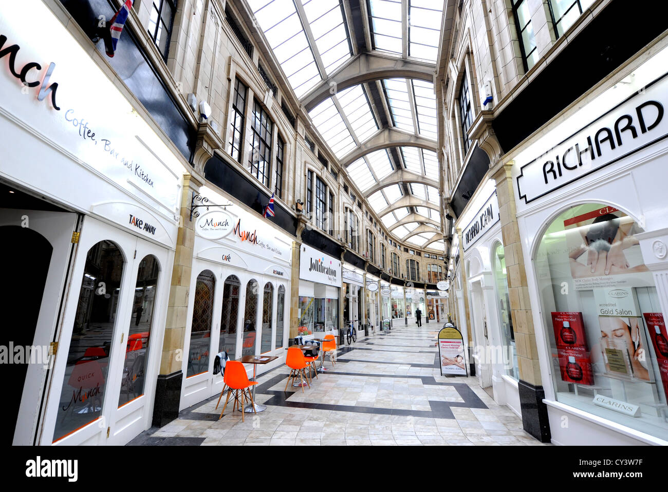 The Royal Arcade shops Worthing town centre West Sussex UK Stock Photo ...