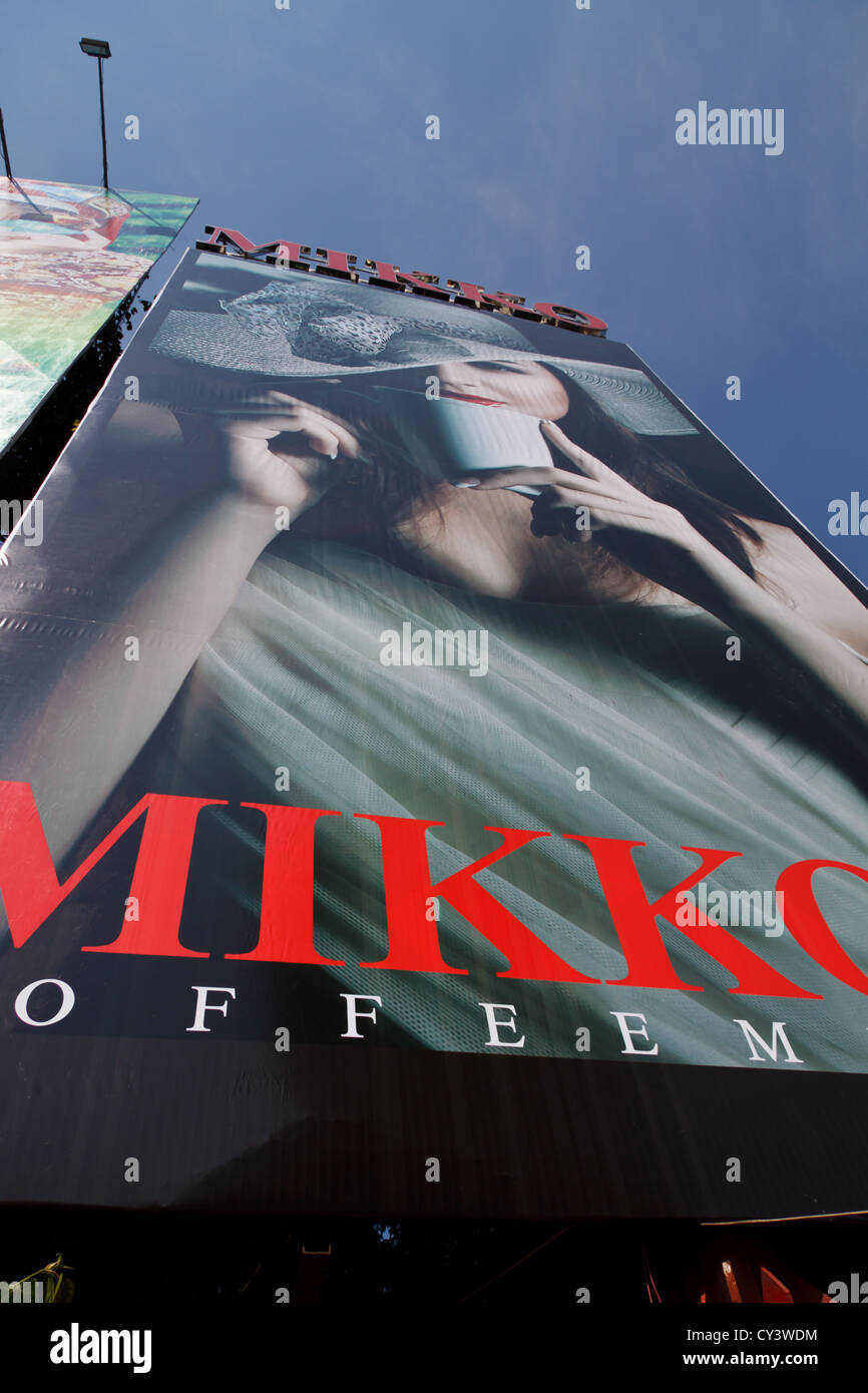 Advertising Posters in Rangoon, Myanmar Stock Photo - Alamy