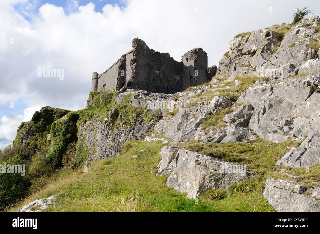Carreg Cennen Castle Trap Llandeilo Brecon Beacons National Park ...