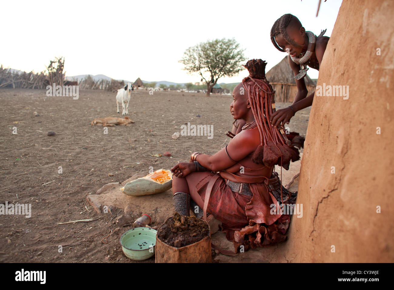 Himba tribe in Namibia Stock Photo - Alamy