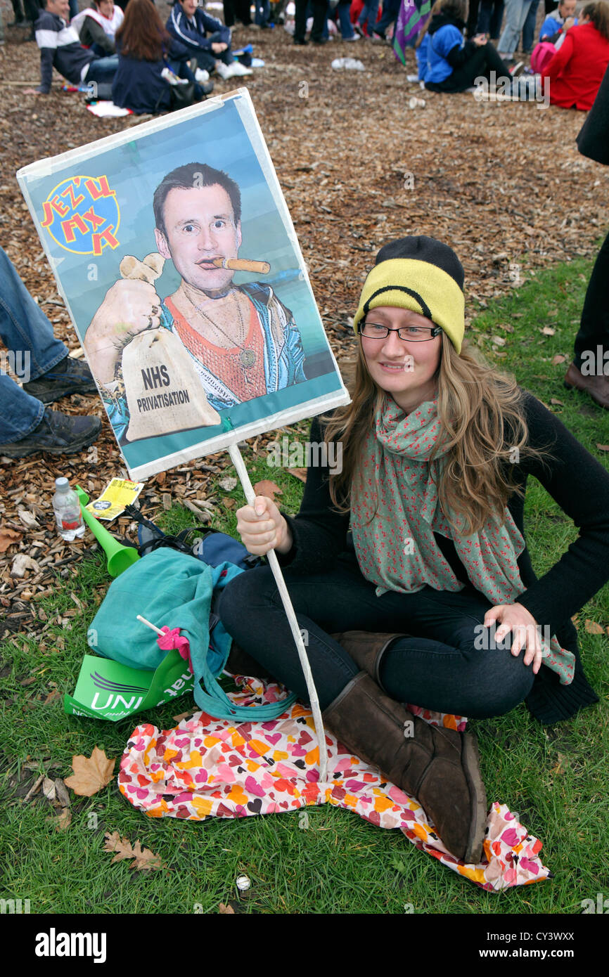 Female woman protester hi-res stock photography and images - Alamy