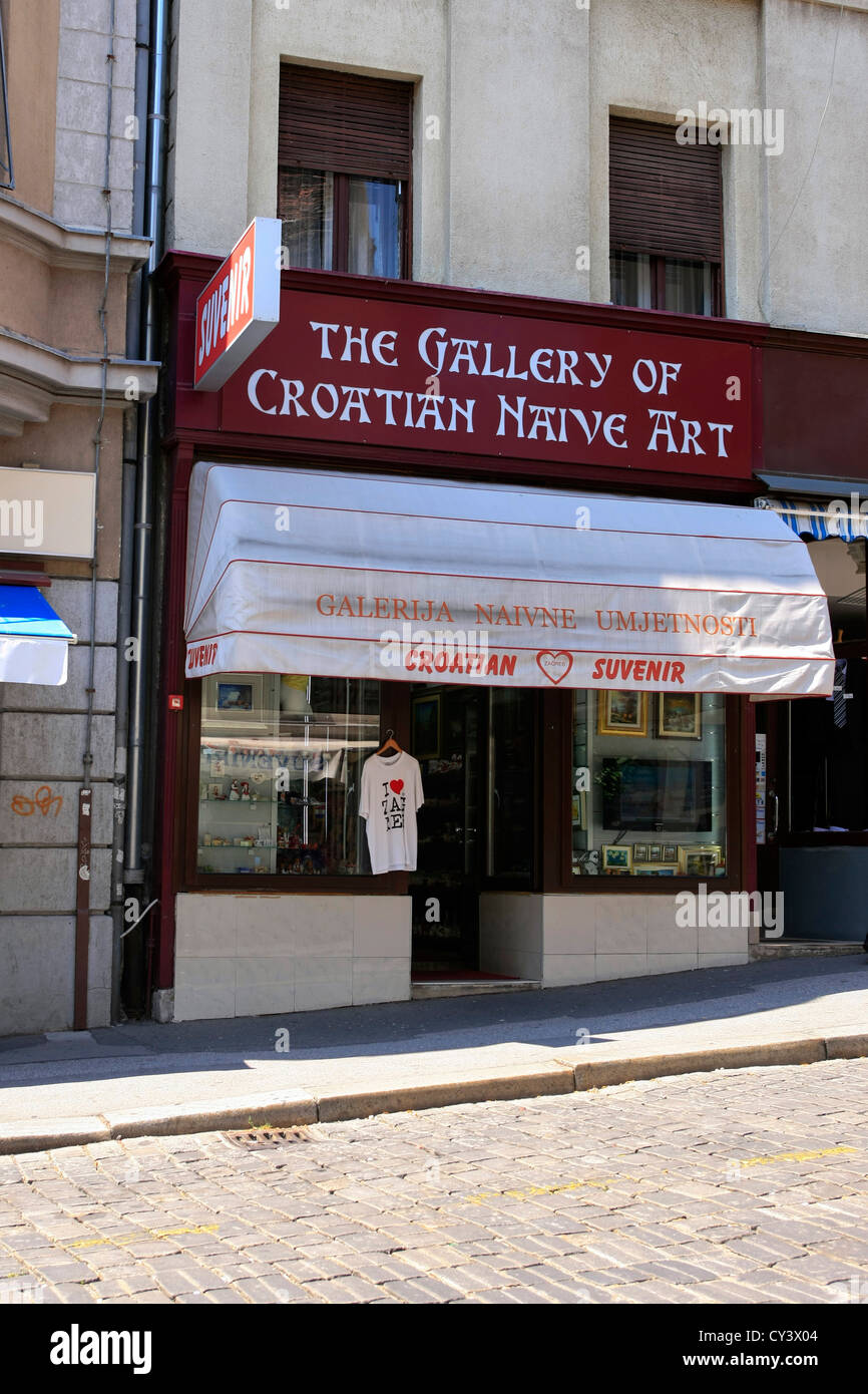 The gallery of Croatian Native Art in Zagreb Stock Photo - Alamy