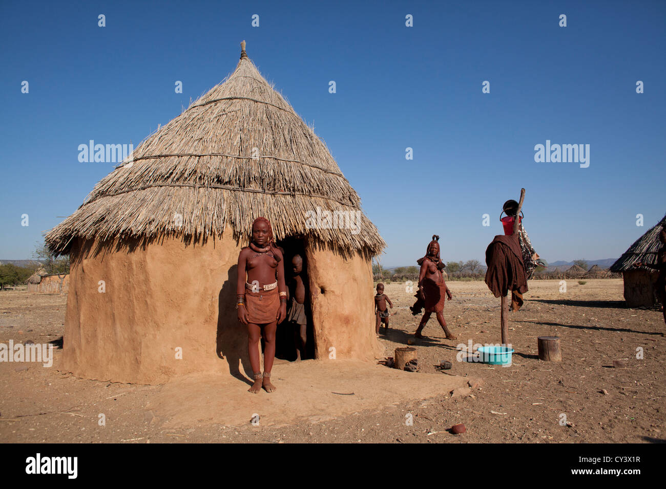 Himba tribe in Namibia Stock Photo - Alamy