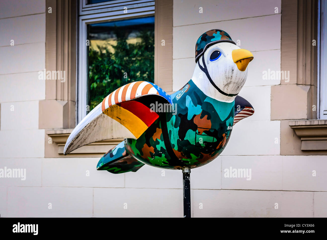Ulm Sparrow of War outside the German-US military barracks Stock Photo ...