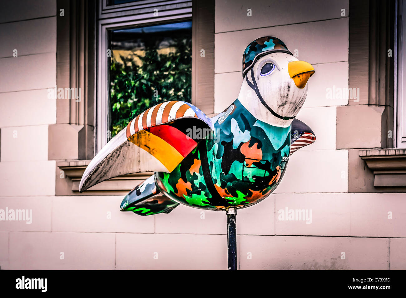 Ulm Sparrow of War outside the German-US military barracks Stock Photo ...