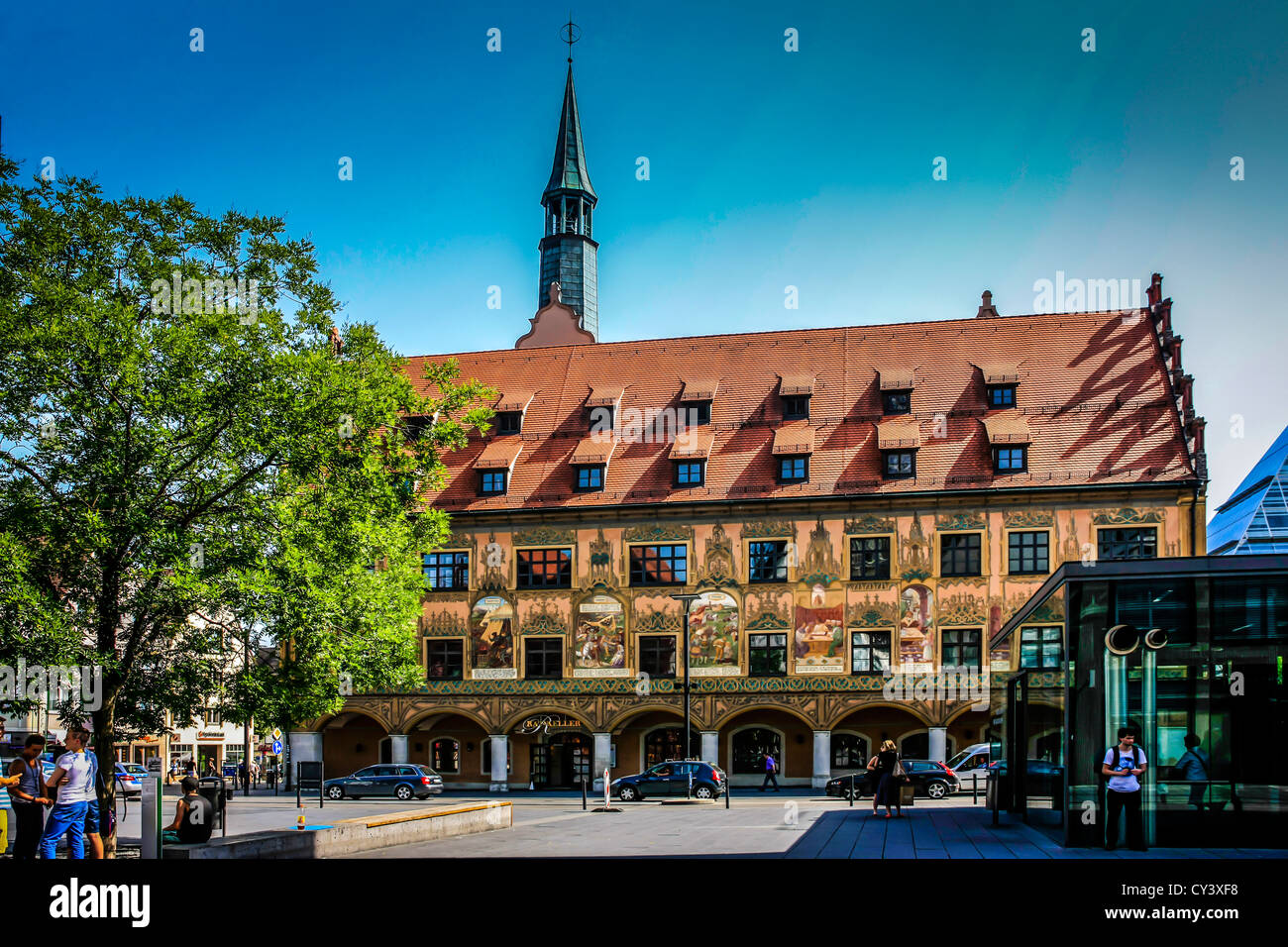 Ulm City Hall (Rathaus) building Germany Stock Photo - Alamy