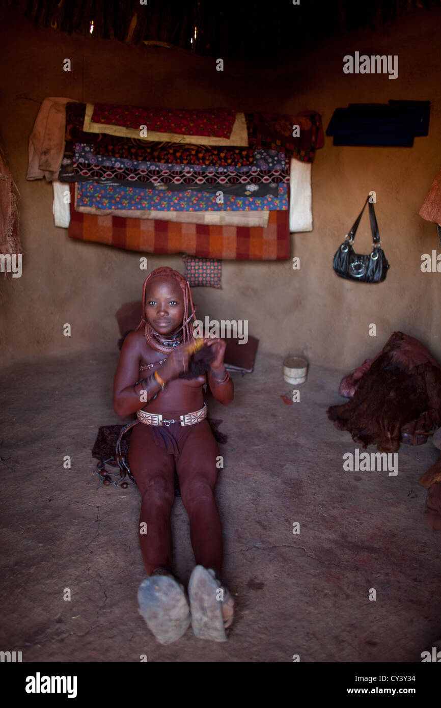 Himba tribe in Namibia Stock Photo - Alamy