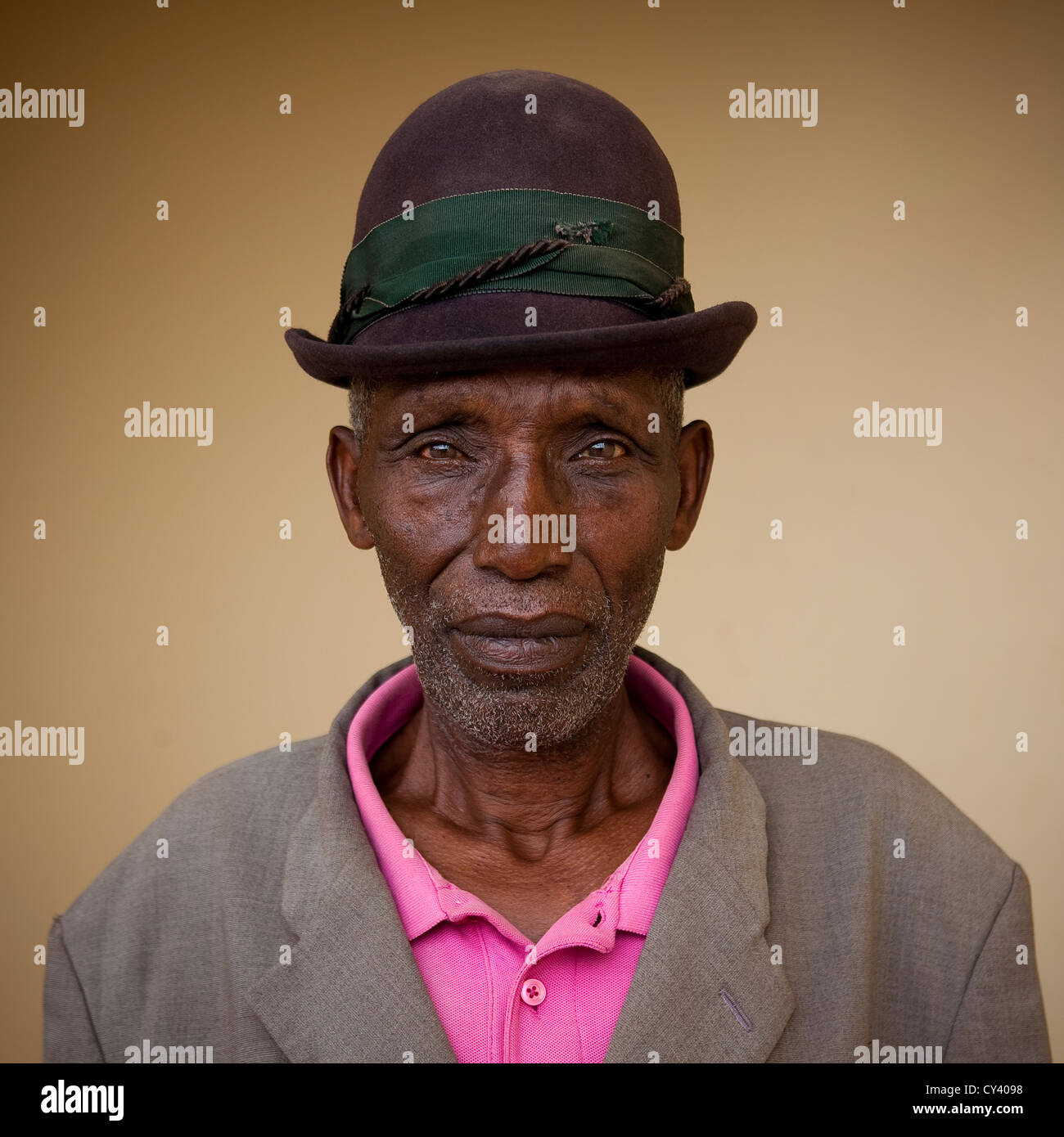 Old Man In Karongi Village - Rwanda Stock Photo - Alamy
