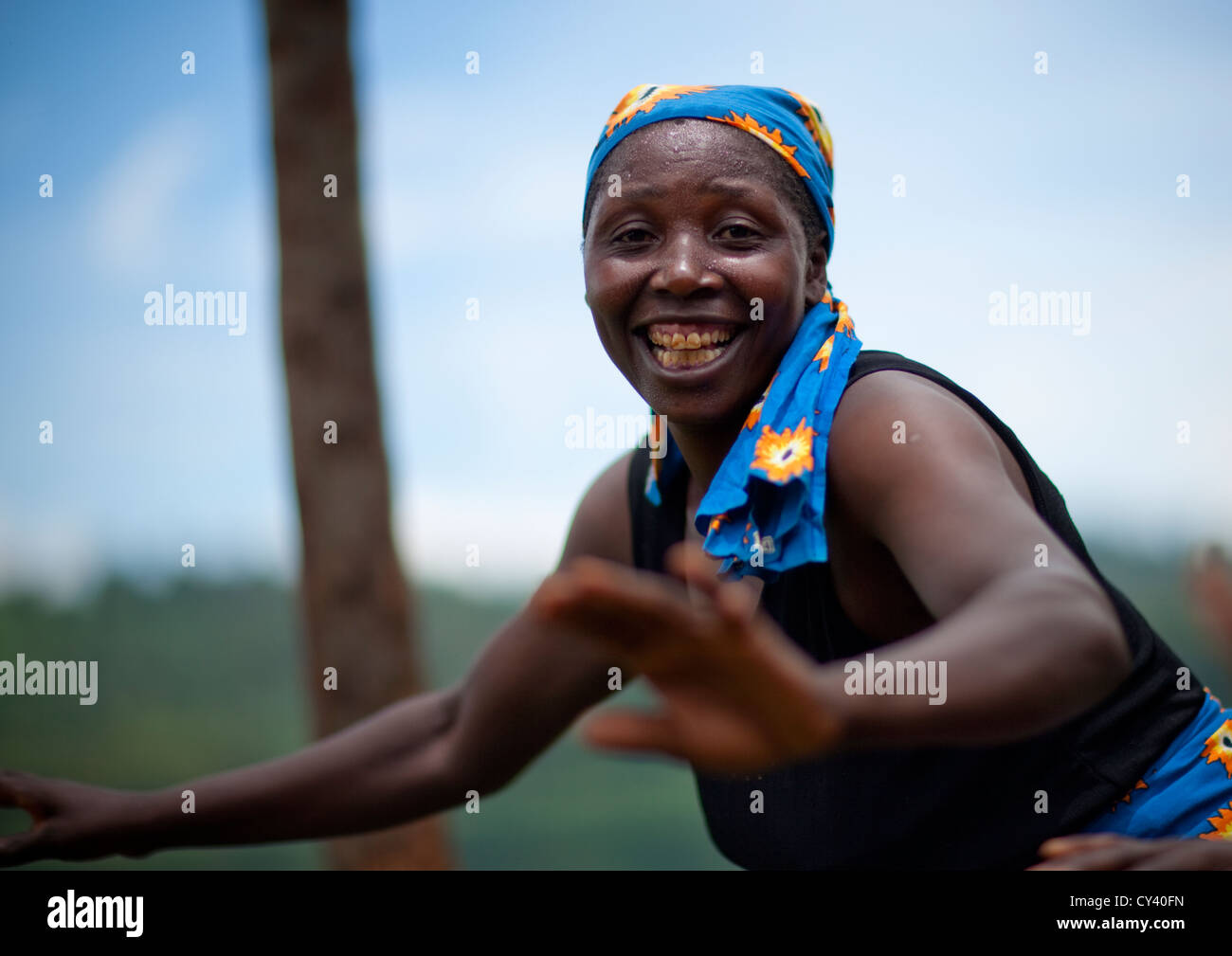 Traditional Dance In Nkombo Island On Kivu Lake - Rwanda Stock Photo ...