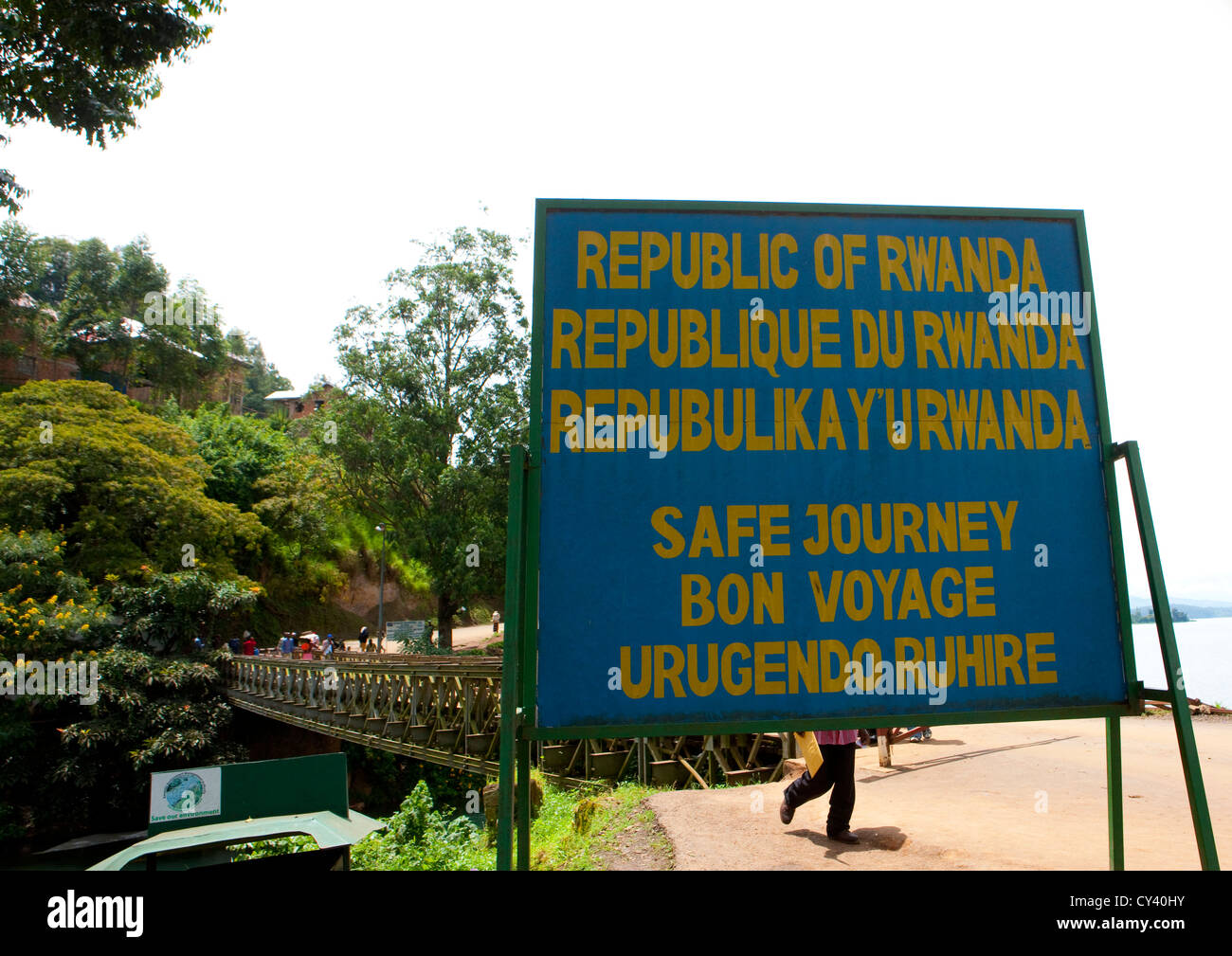 Congolese Border - Rwanda Stock Photo - Alamy
