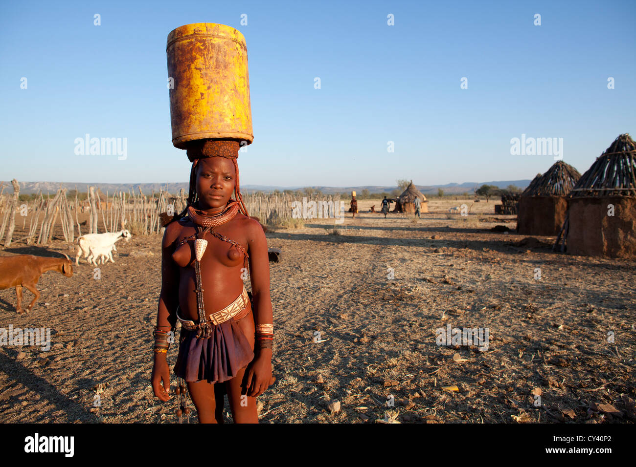 Himba tribe in Namibia Stock Photo - Alamy
