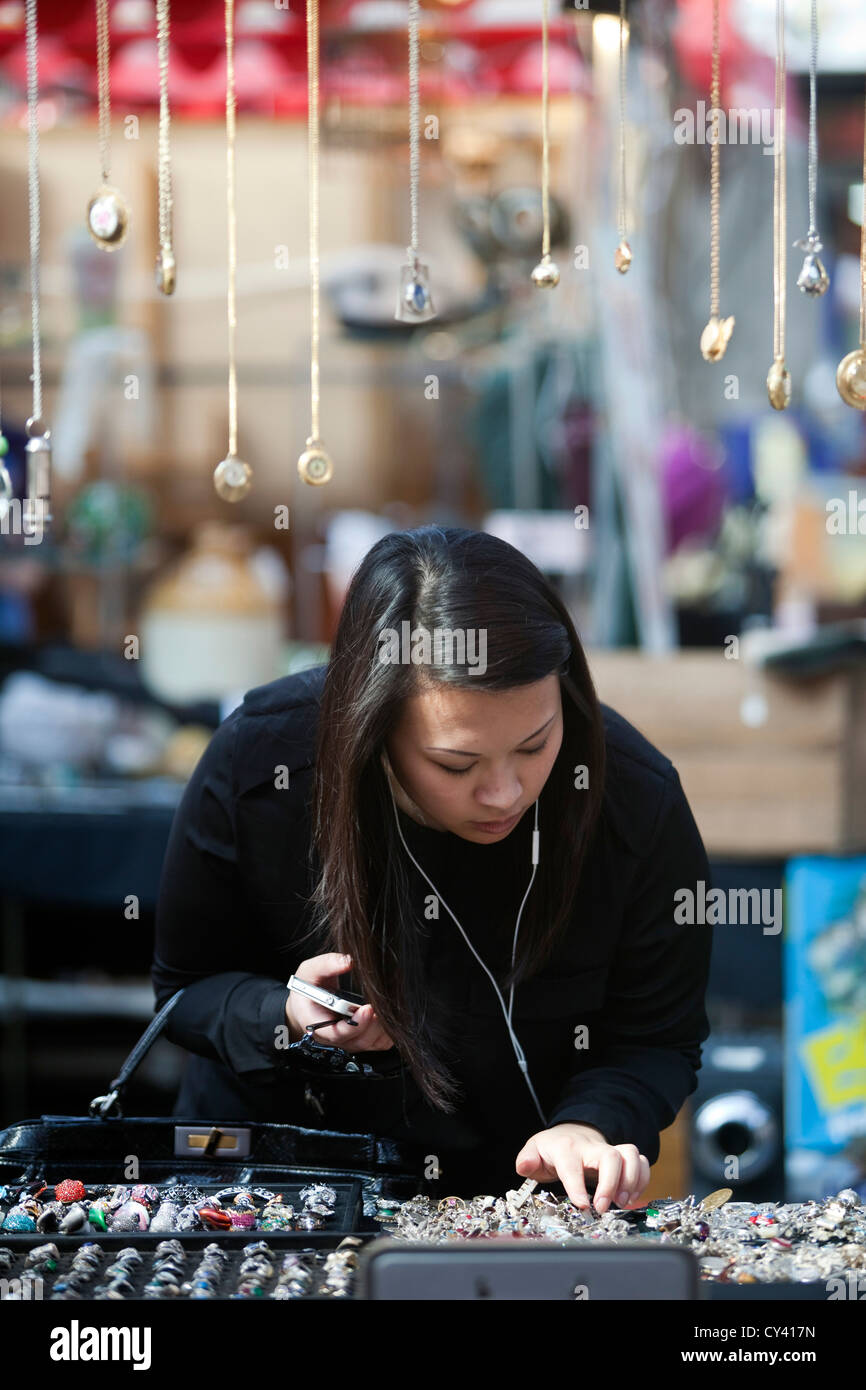 Woman at market stall hi-res stock photography and images - Alamy