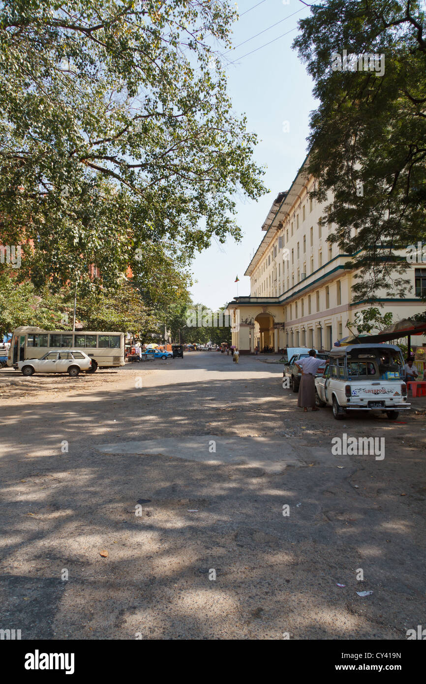 Typical Street View in Rangoon, Myanmar Stock Photo - Alamy