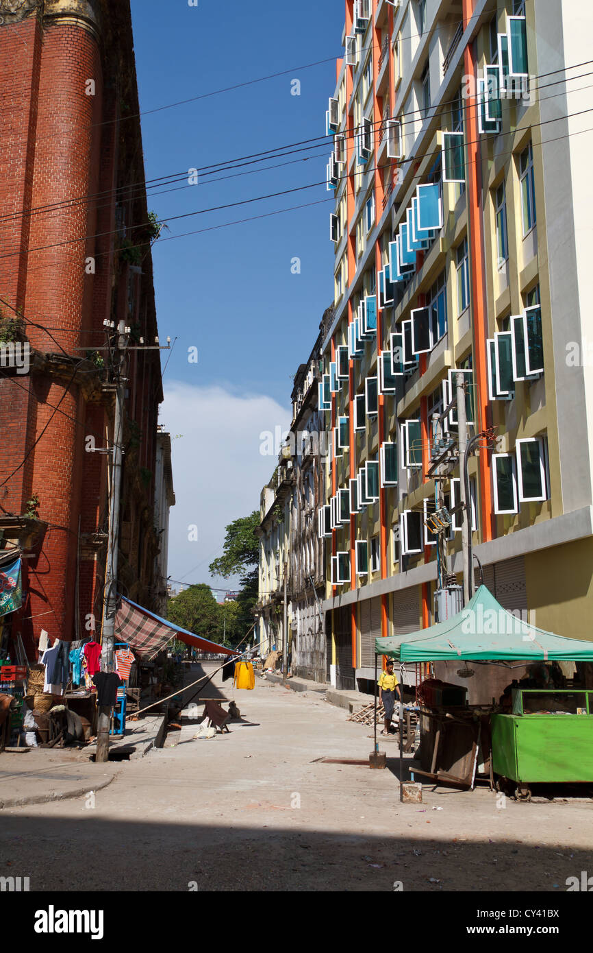 Typical Architecture in Rangoon, Myanmar Stock Photo - Alamy