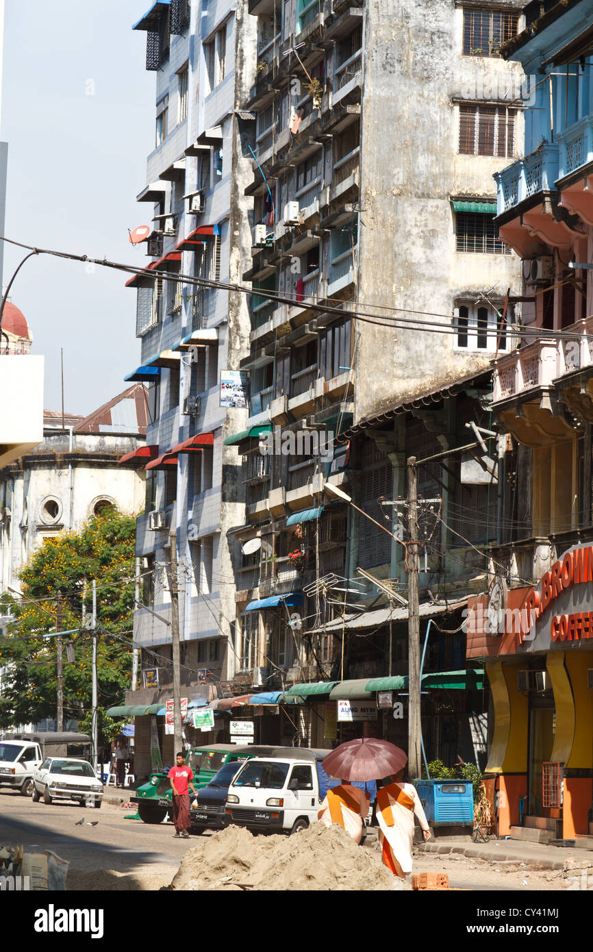 Typical Architecture in Rangoon, Myanmar Stock Photo - Alamy