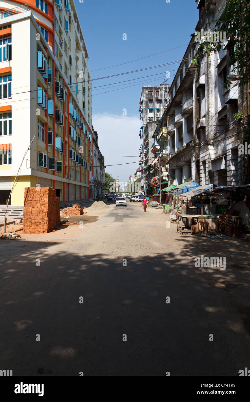 Typical Architecture in Rangoon, Myanmar Stock Photo - Alamy