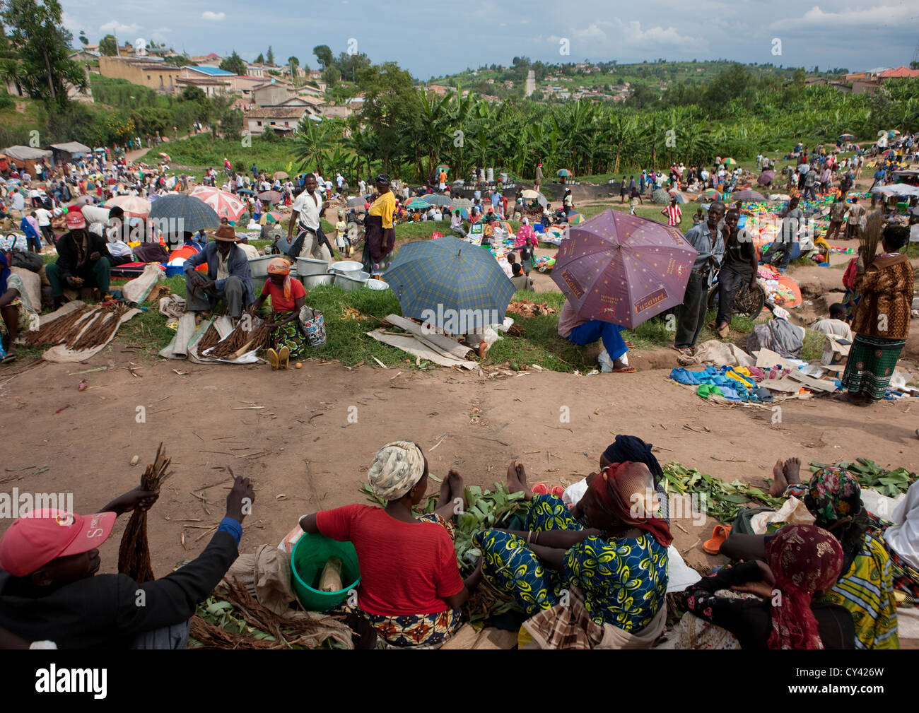 Market Crowd Near Kigali - Rwanda Stock Photo - Alamy