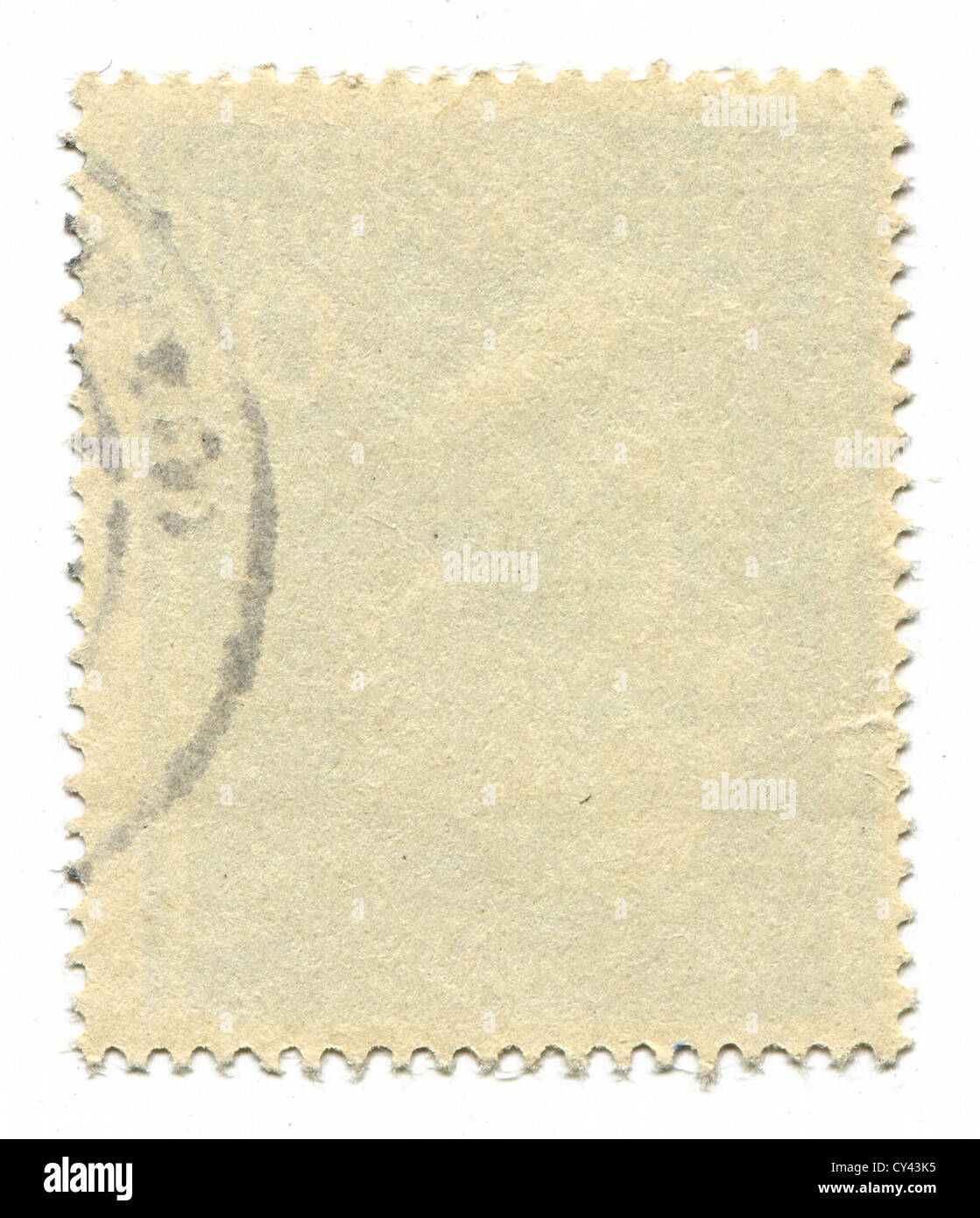 The reverse side of a postage stamp Stock Photo - Alamy