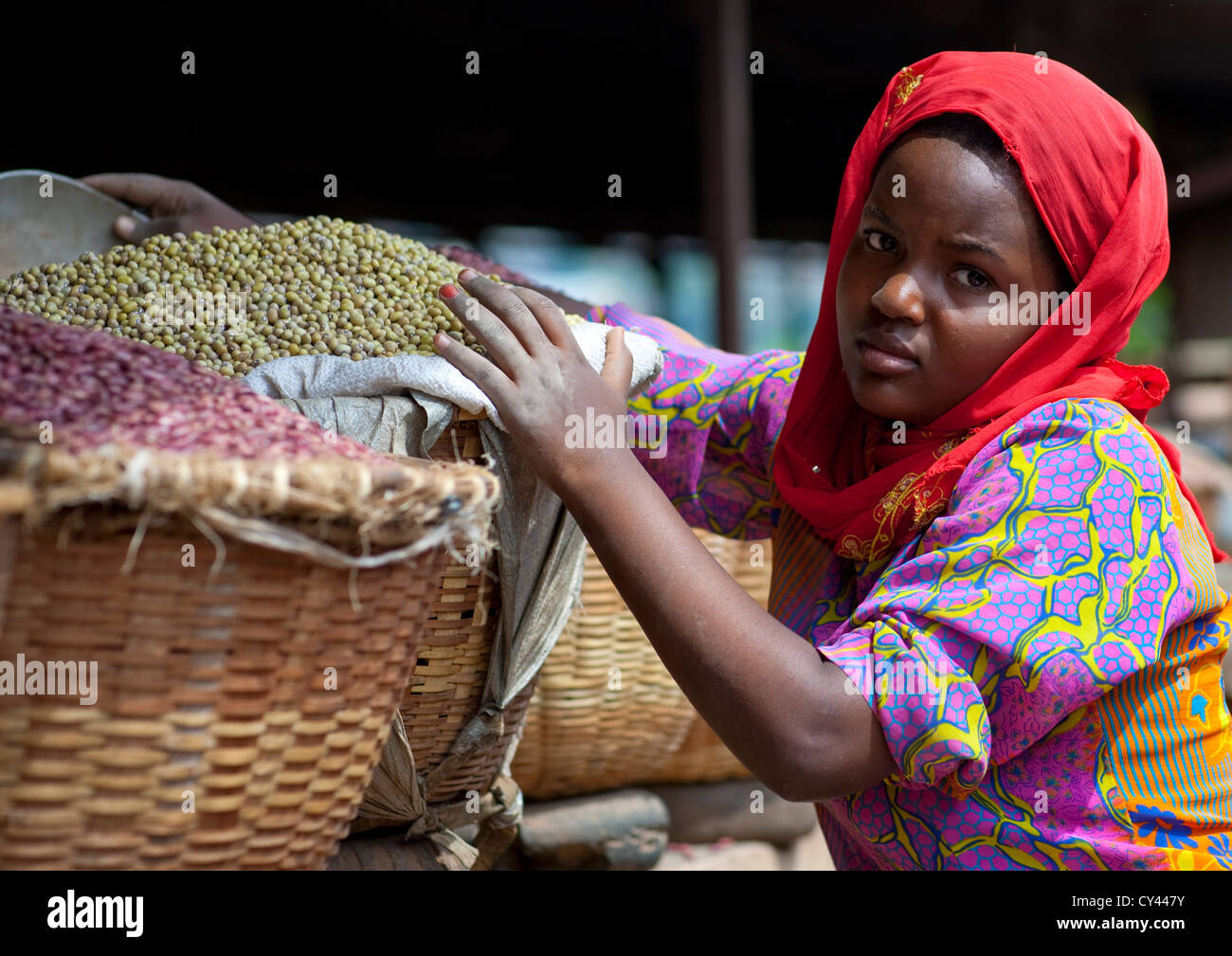 Woman In Kimisagara Market In Kigali - Rwanda Stock Photo - Alamy