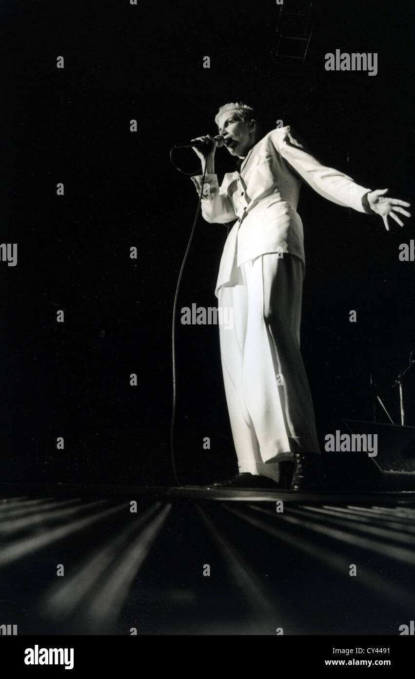 EURYTHMICS UK rock duo with Annie Lennox and Dave Stewart about 1989 ...