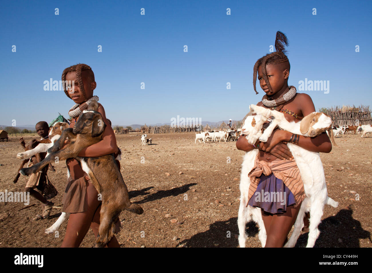 Himba tribe in Namibia Stock Photo - Alamy