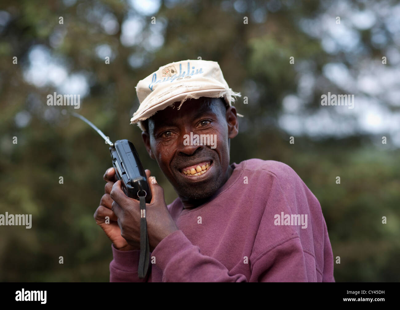 Radio listening africa hi-res stock photography and images - Alamy