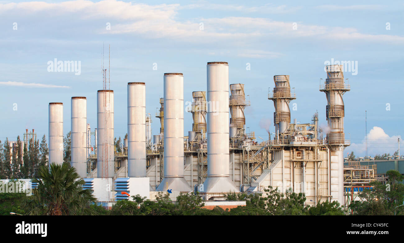 Electrical power generator plant in the industrial park Stock Photo - Alamy
