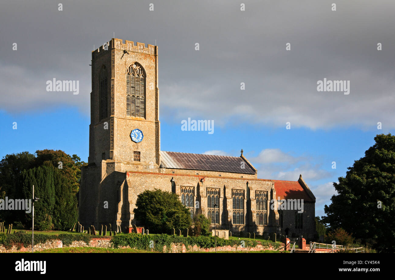 A view of the parish church of All Saints at the village of Swanton ...