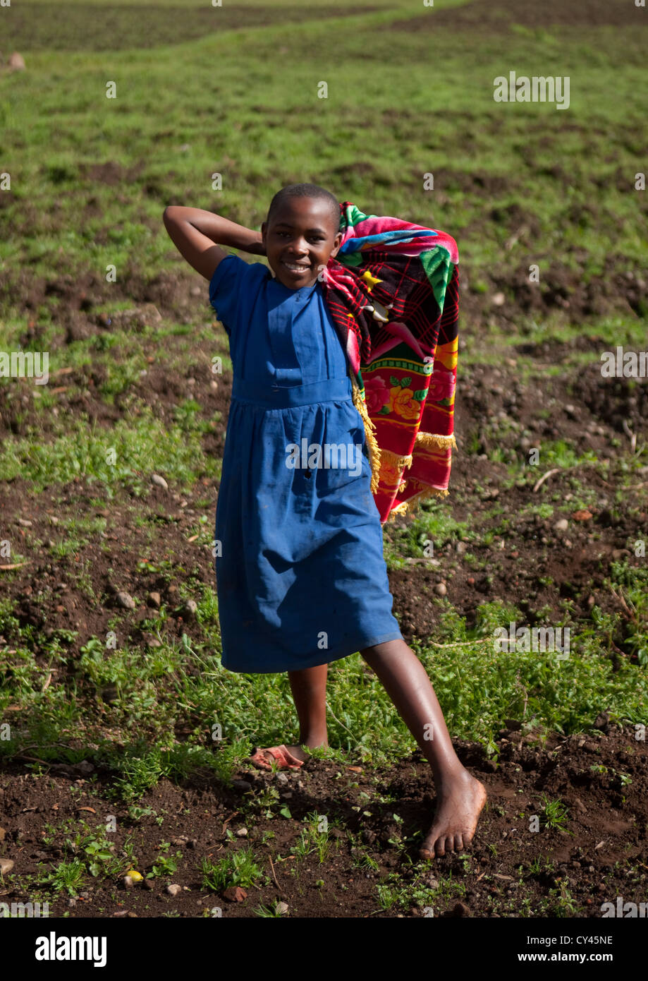 Kid In Volcanoes National Park - Rwanda Stock Photo - Alamy
