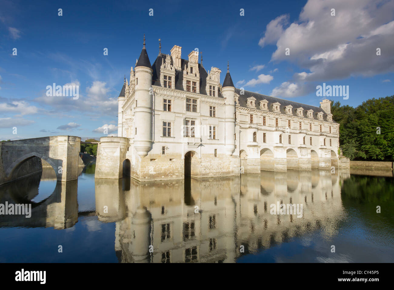 Cheateau de Chenonceau, Loire Valley castle near the village of ...