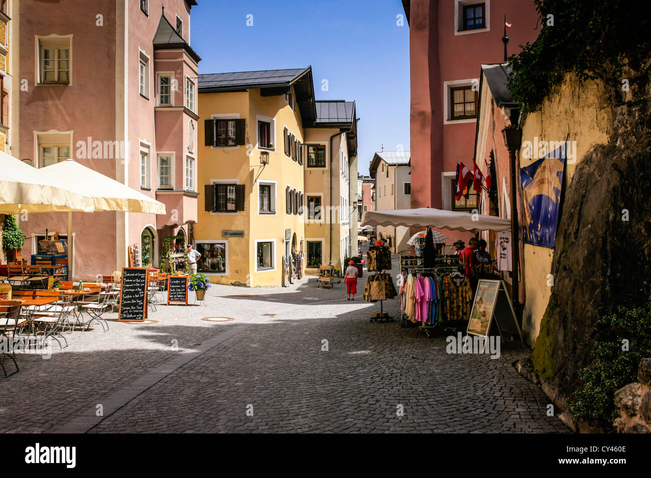 Rattenberg main street in the Tyrol area of Austria Stock Photo - Alamy