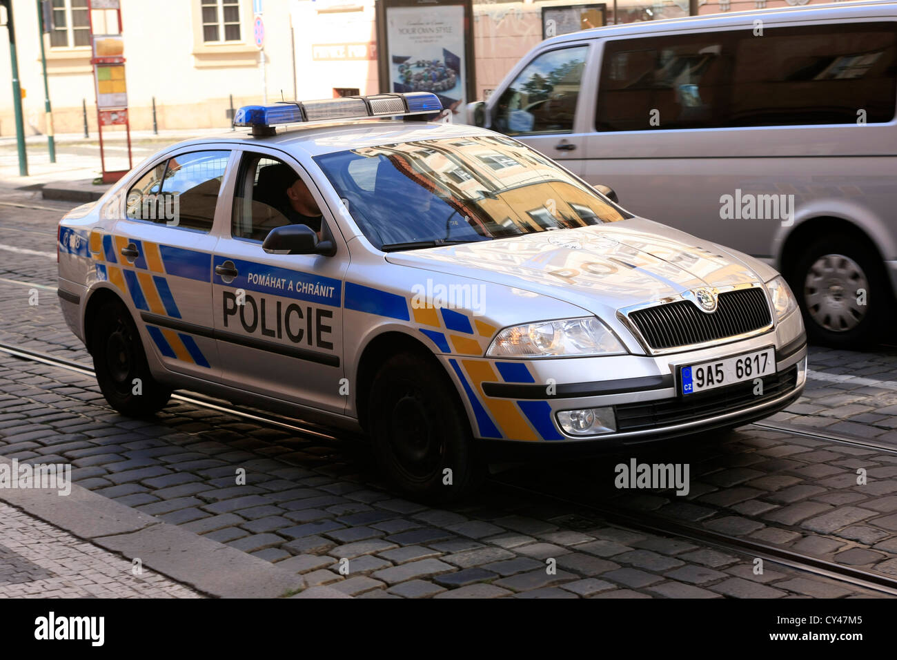 Czech police car hi-res stock photography and images - Alamy