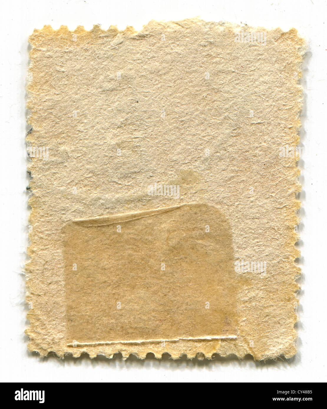 The reverse side of a postage stamp Stock Photo - Alamy