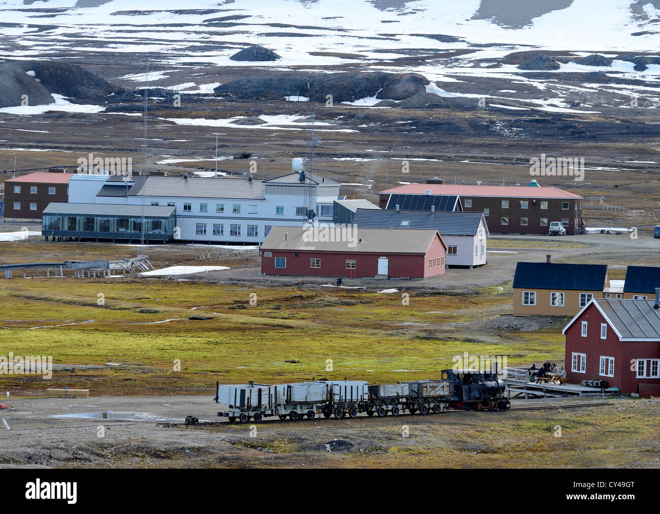 INTERNATIONAL ARCTIC RESEARCH STATION AT NY ALESUND ON ISLAND OF ...