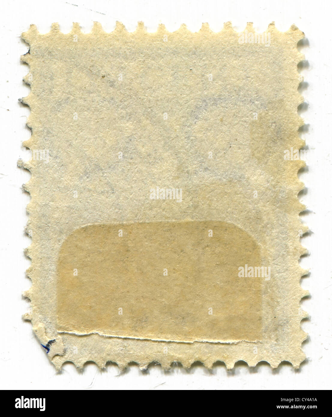 The reverse side of a postage stamp Stock Photo - Alamy