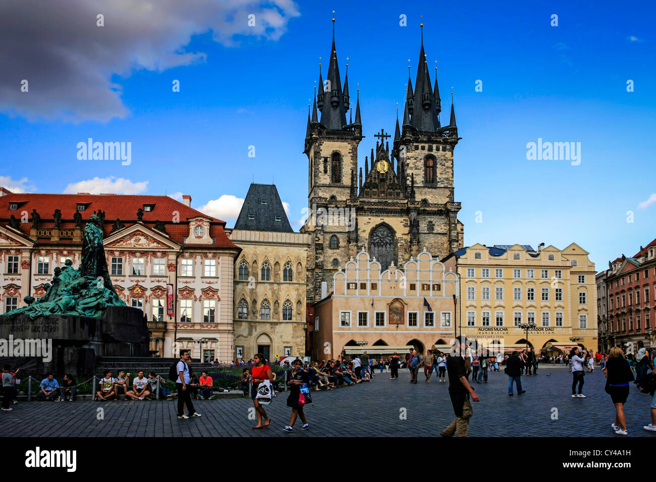 Church of Our Lady of Tyn in Staromestska Square Prague Stock Photo - Alamy